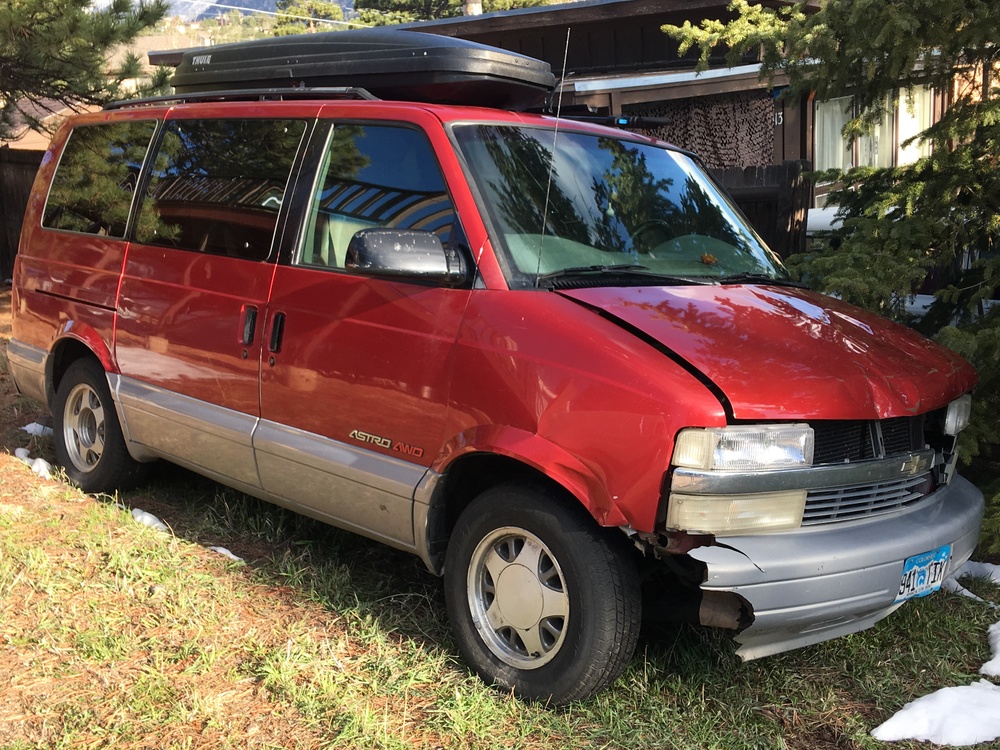 99 AWD Astro Adventure Van FS -simple build out