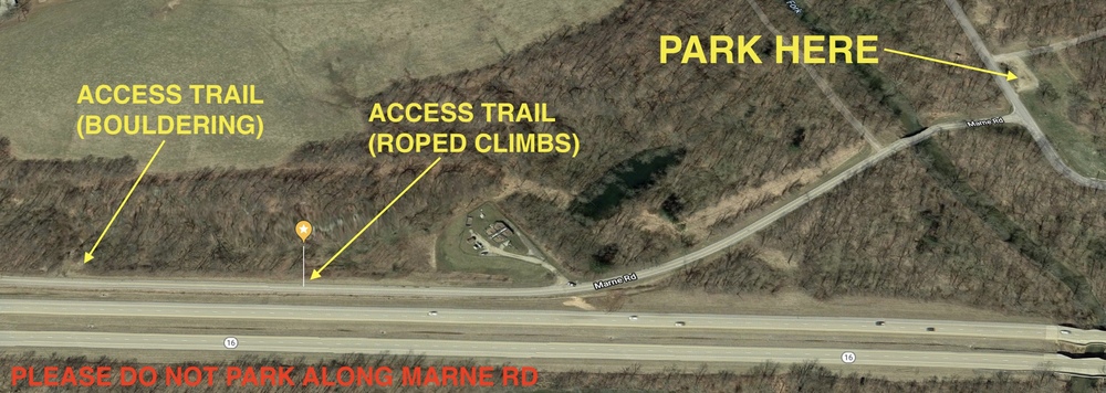 Climbing in Marne Road, Central Ohio