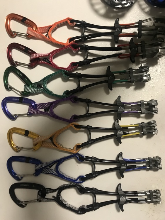 Huge Lot. All new (mostly) Totems, BD UL's, Nuts, Hexes, Shoes, Biners ...