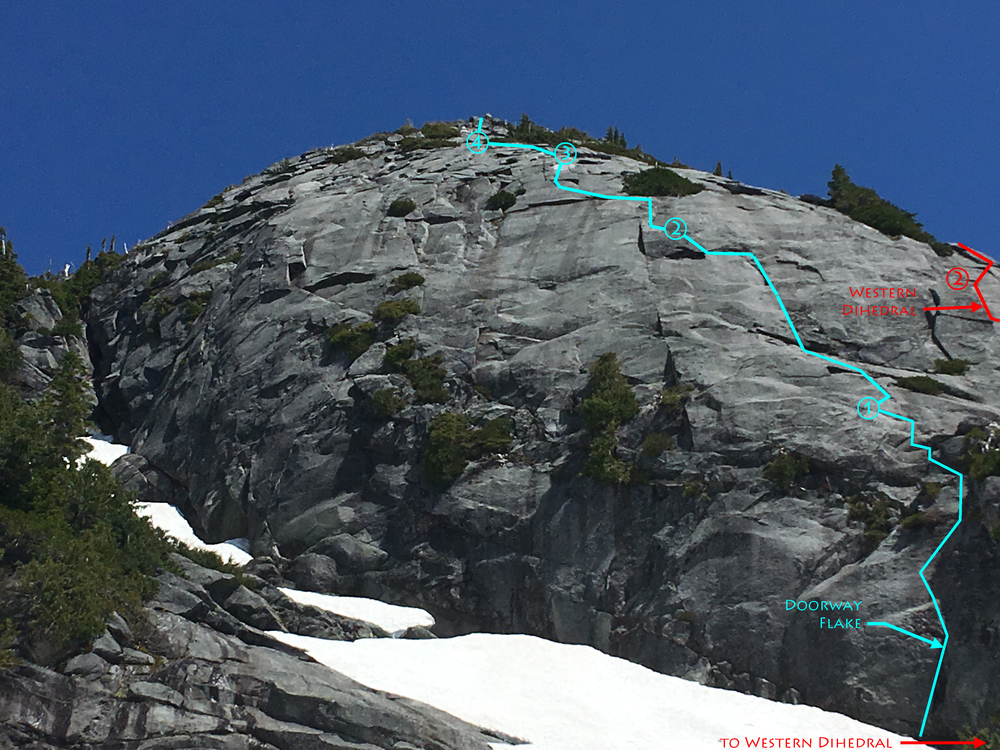 Rock Climb Doorway Flake, Northwest Region