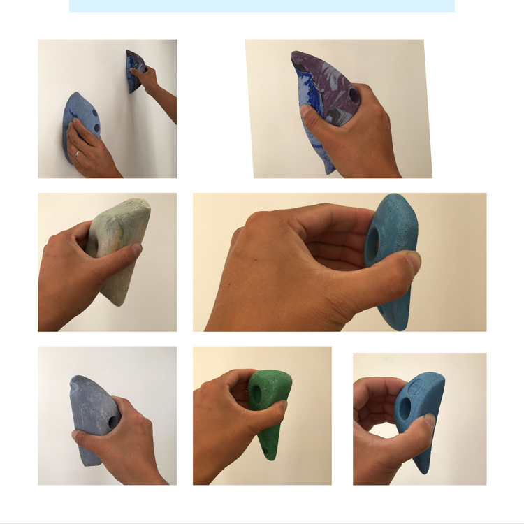 Sold 22 Used Rock climbing holds (Pinch &Crimp Set)