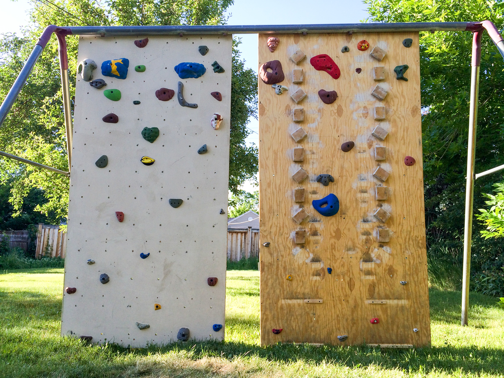 FOR SALE in SLC: Adjustable Free-Standing Climbing Wall with Holds and ...