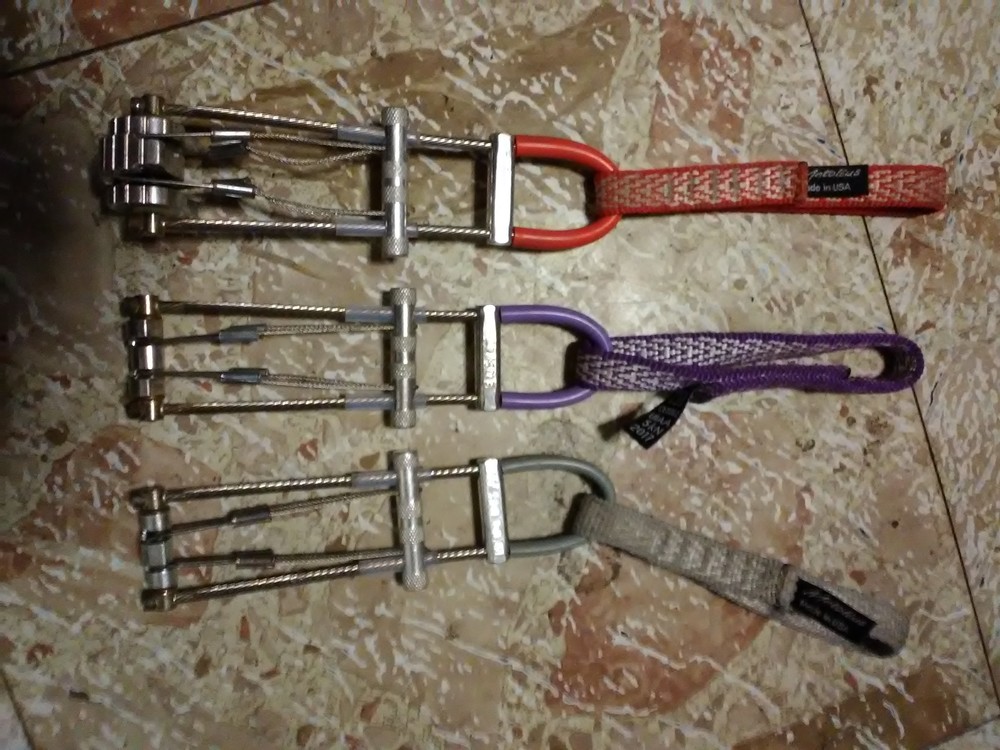 For sale, climbing pro, tcu, biners, DMM hexes