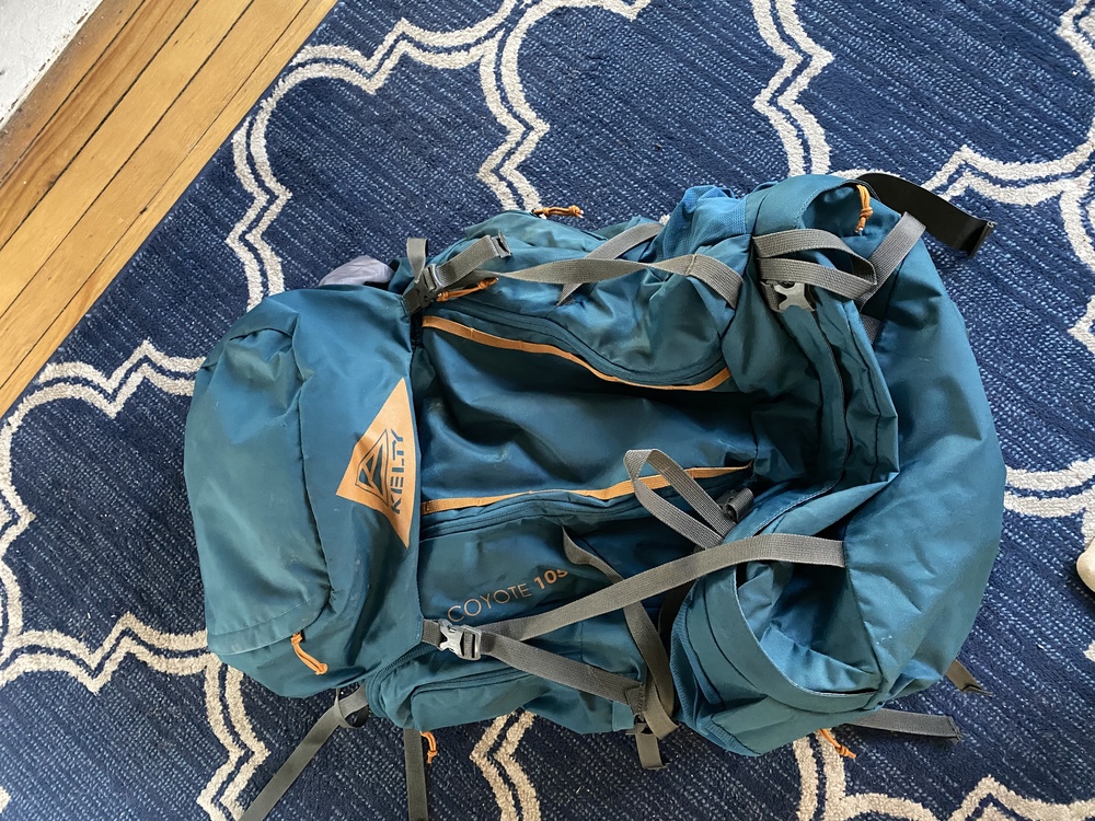 Kelty coyote 105L blue back pack price drop