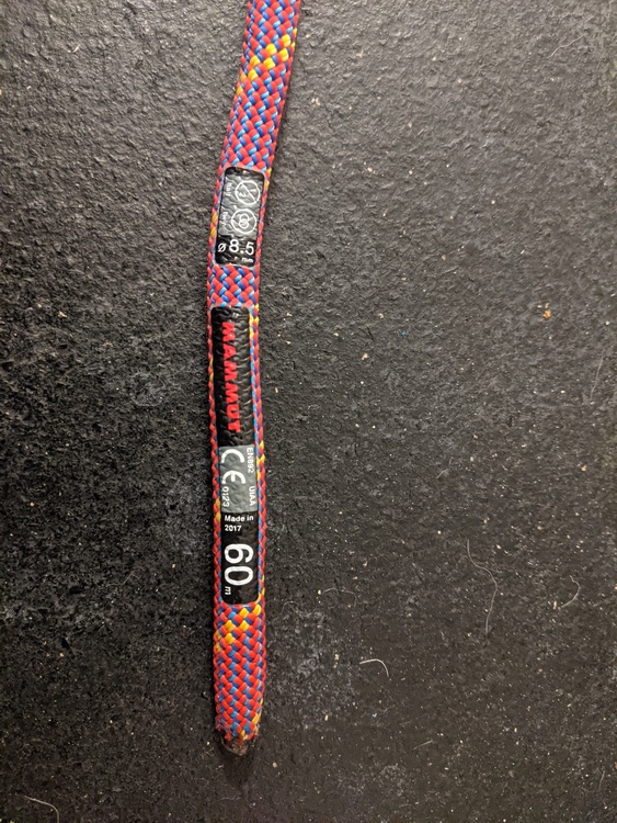 Alpine ropes - 2 mammut 60m 8.5 - both for 200