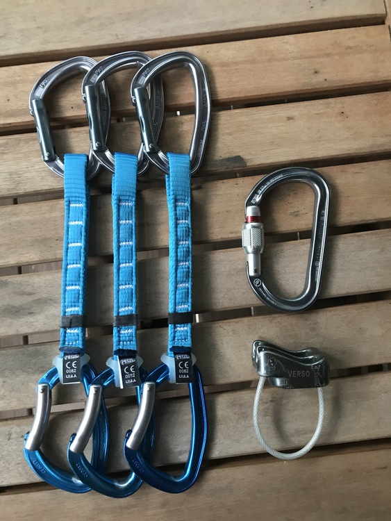 FS: Petzl Djinn Quickdraws / Am'D Locker and Verso ($50)