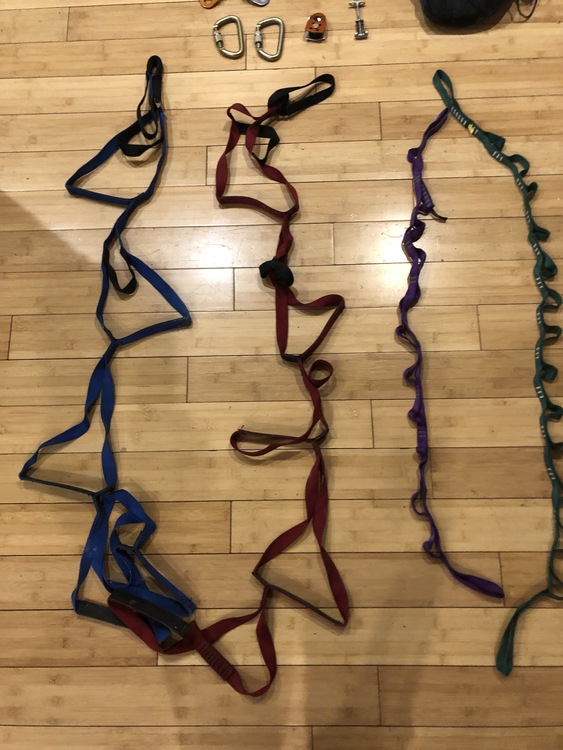 FS: Ascenders, Ladders, Cam, Swivel, Rope Bag, Steel Carabiners, Skimo Pack