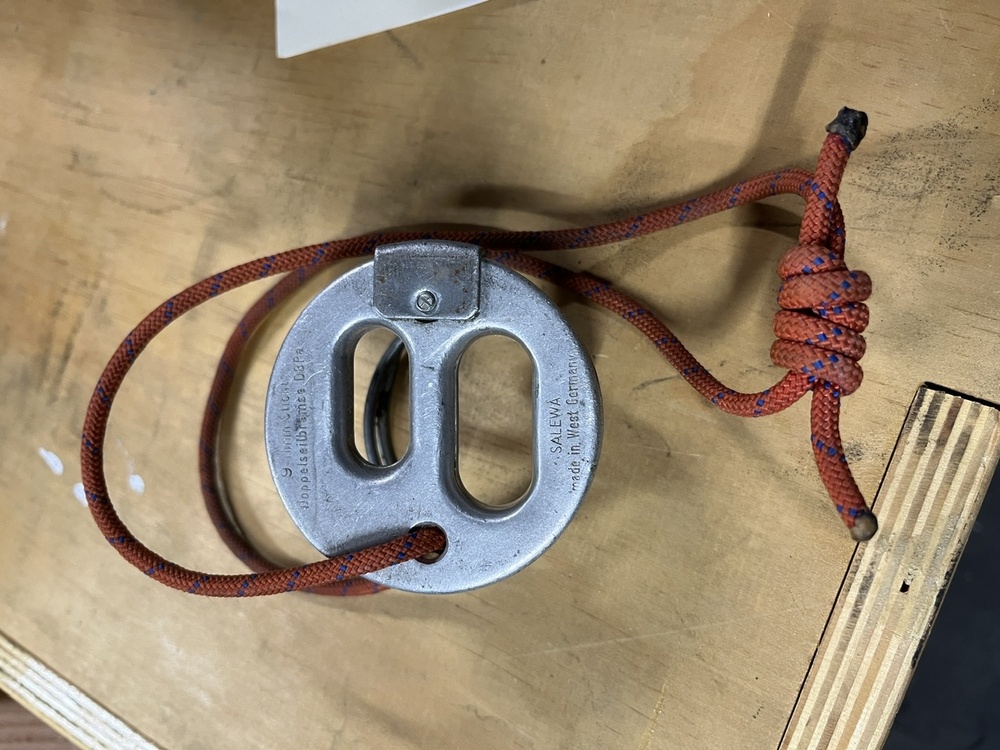 Salewa Sticht Plate + Vintage Carabiners