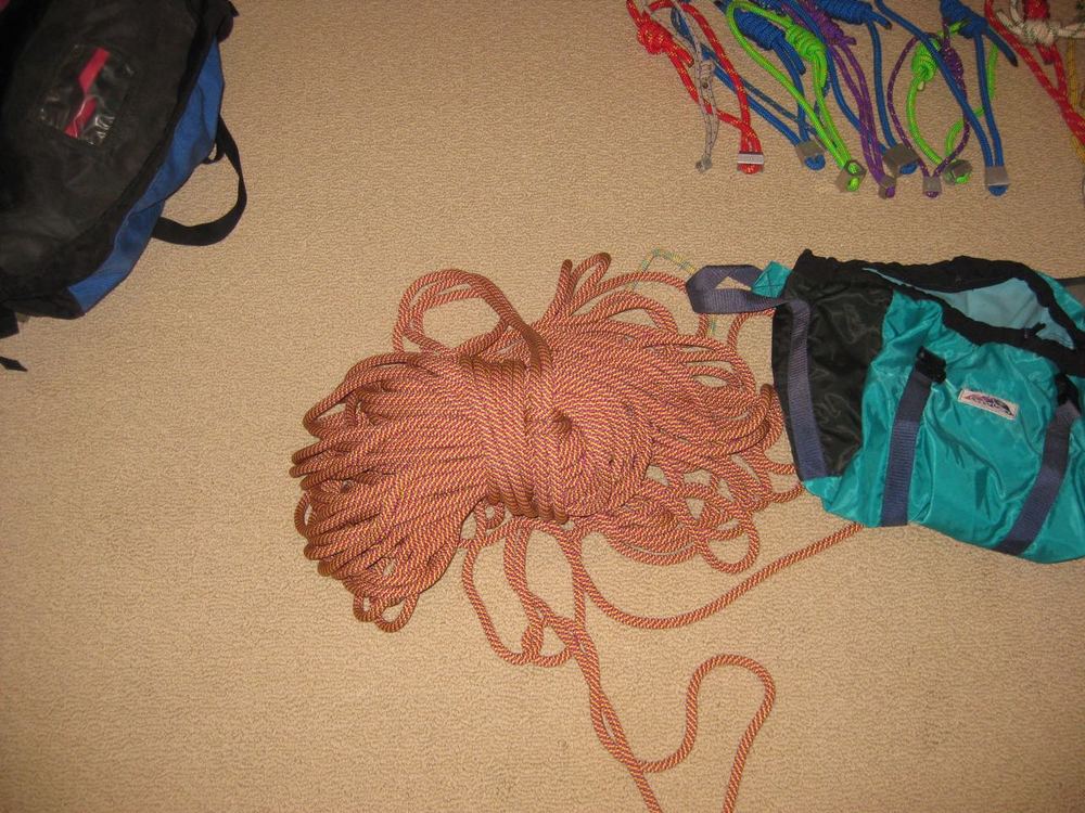 Bunch 'o aid, climbing gear