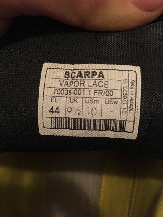 Scarpa different EU/USA sizes?