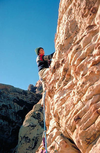 Rock Climb Rose Tower - Original Route, Red Rocks
