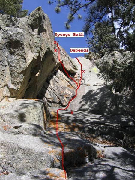 Rock Climb Sponge Bath, Boulder Canyon