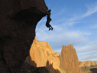 Rock Climb Chain Reaction, Smith Rock
