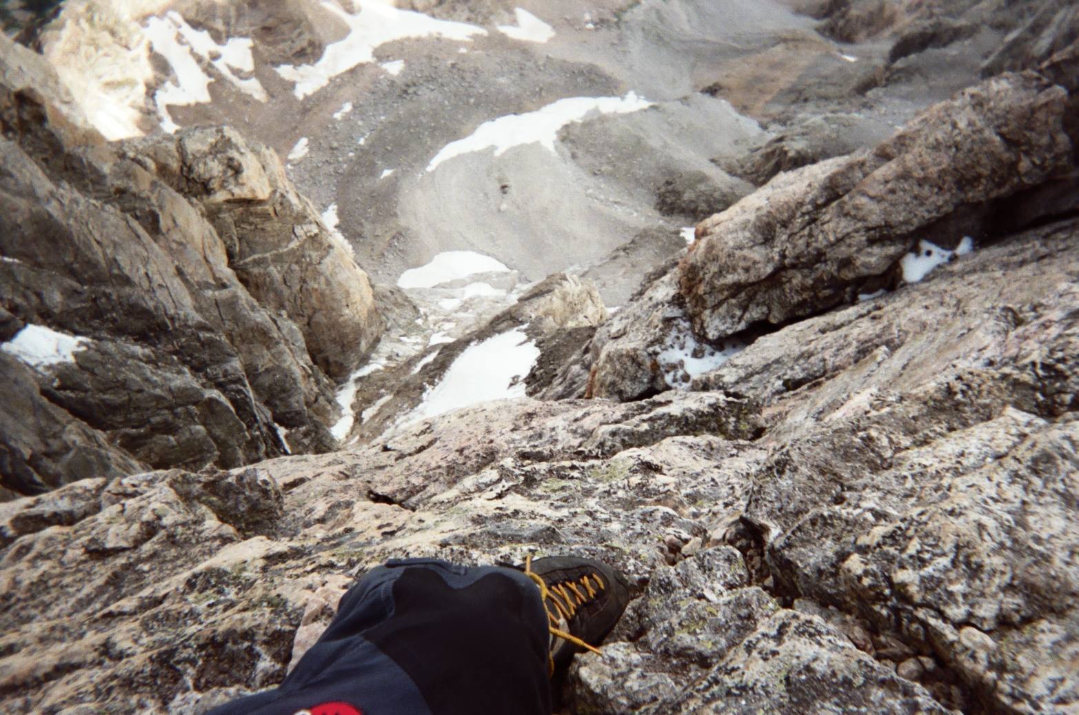 Looking down from the belly crawl.
