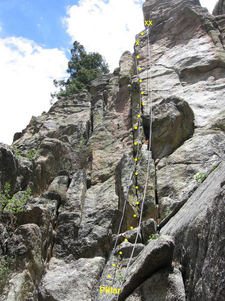 Rock Climb Pillar, Boulder Canyon