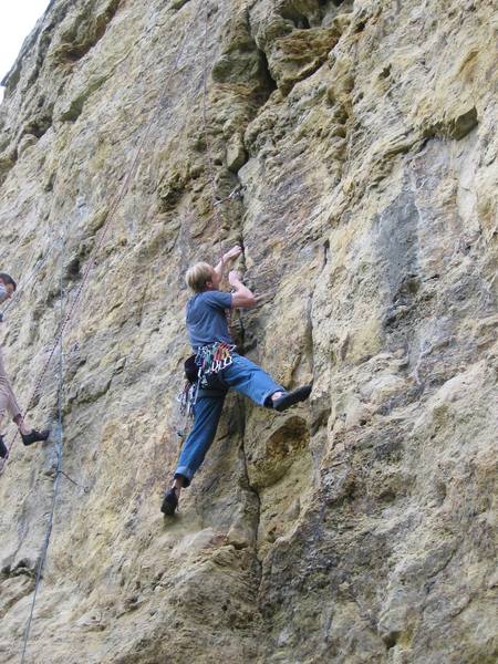 Rock Climb Barney Rubble, aka Birch Tree Crack, He Mni Can - Barn Bluff ...