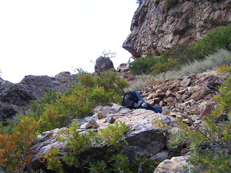 Rock Climbing in Chips Wall, Big Cottonwood Canyon