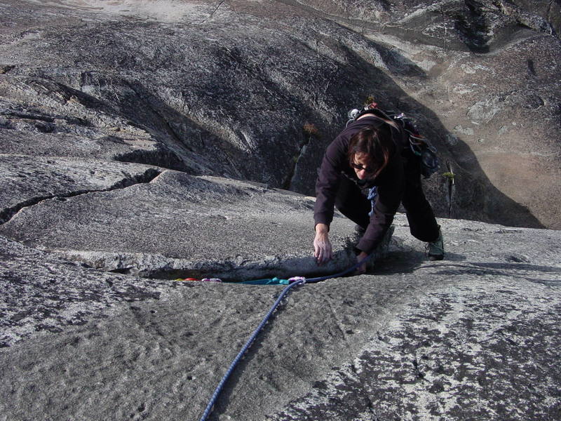 Sallie liebacking up the flake in good style.