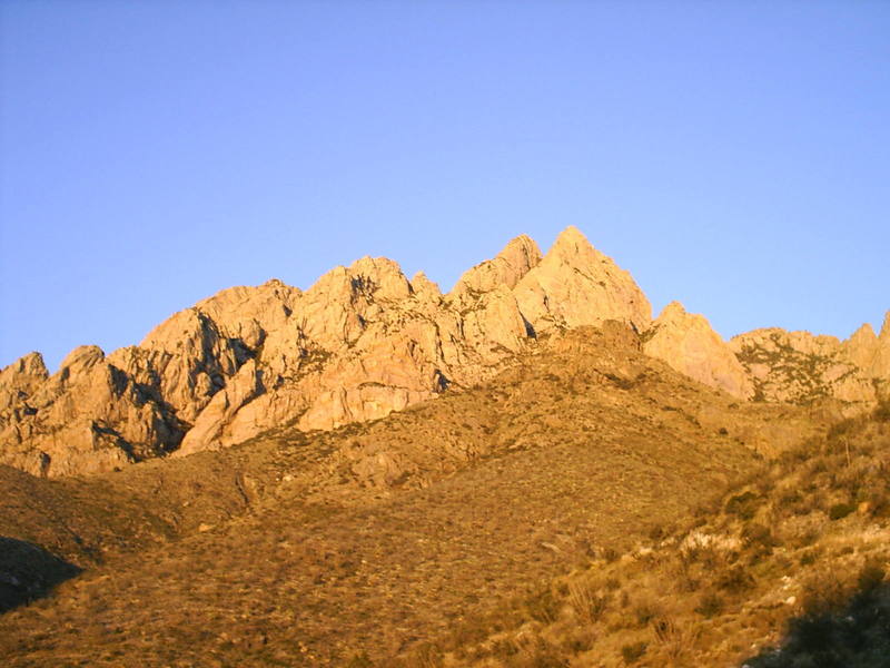 The Wedge is the highest point in this photo, taken from the ...
