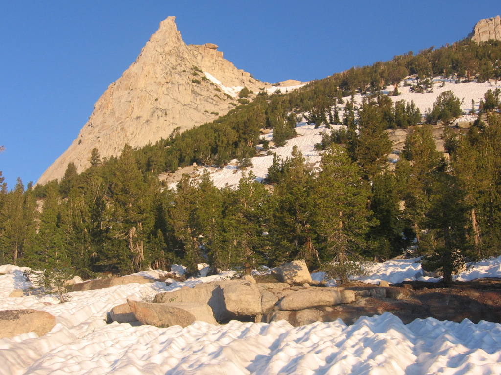 Cathedral Peak in mid-June.