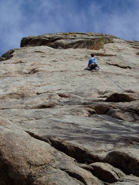 Rock Climb Old Bolt Route, Estes Park Valley