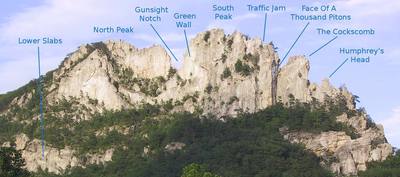 Climbing in Seneca Rocks, Seneca Rocks