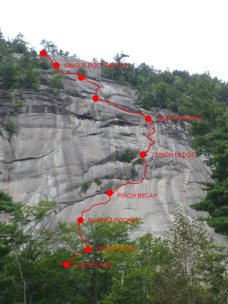 Rock Climb Standard Route, *Whitehorse Ledge