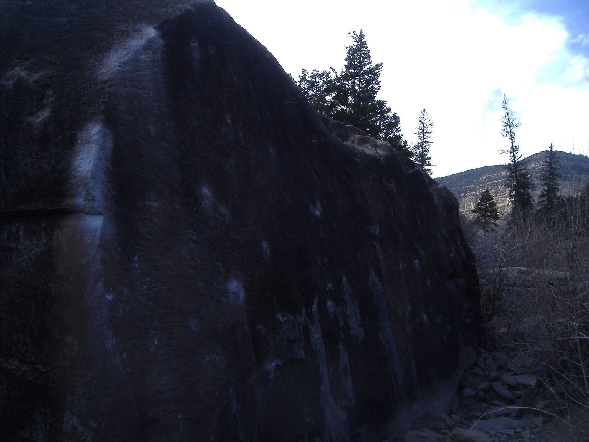 The first face you see when approaching the K-town Boulder. The "Rail ...
