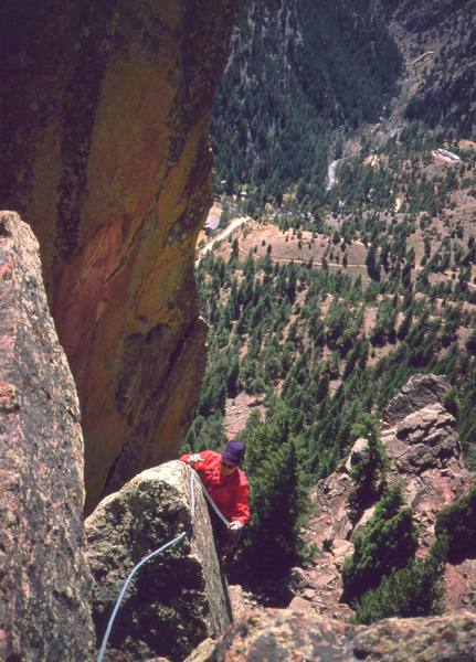 Rock Climb Ruffles Have Ridges, Eldorado Canyon State Park
