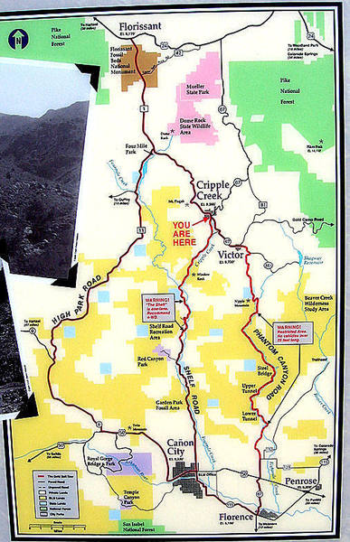 Map of Shelf Road and the surrounding lands.