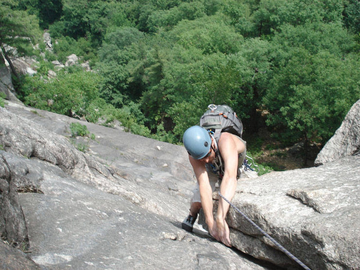 ernie "dad" hansche at the top of pitch one on Atlantis... already ...