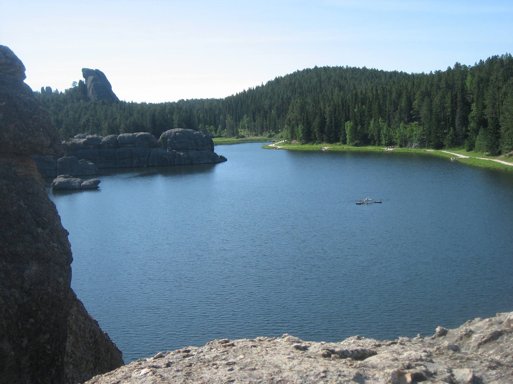 View from summit of "Better Pool than Pie" of Sylvan Lake. Aquarium ...