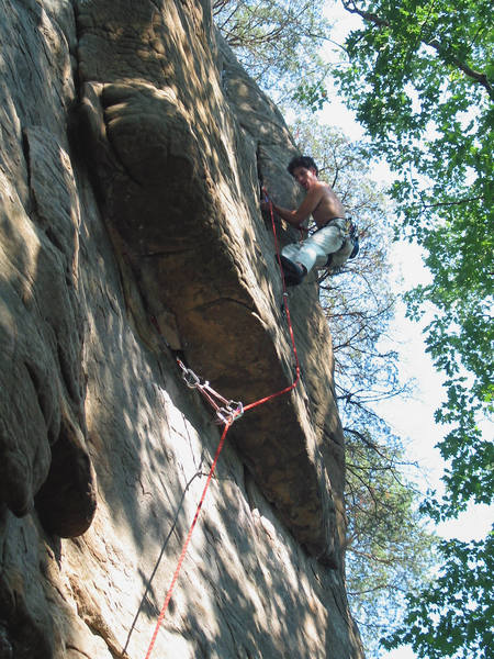 Rock Climb Dancing Madly Backwards, Devil's Lake