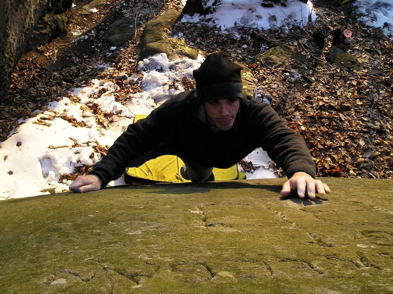 Bouldering in Tombstone, Northeast Ohio