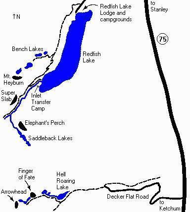 Approach map for Elephant's Perch and Finger of Fate, adapted from map ...