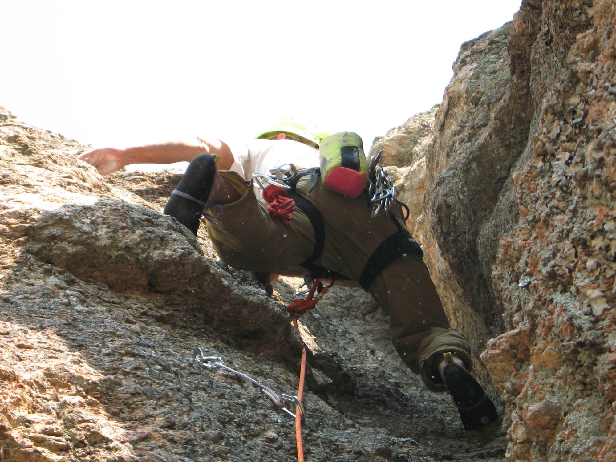 Norman Kirk takes the sharp end to the top on The Rasp, Jug Dome.