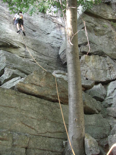 The start of Classic. Paul is standing on the crux move.