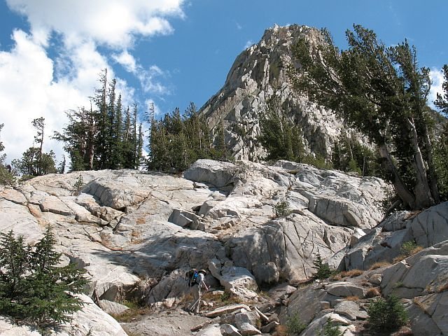 The last bit of the approach to Crystal Crag, Sierra Eastside