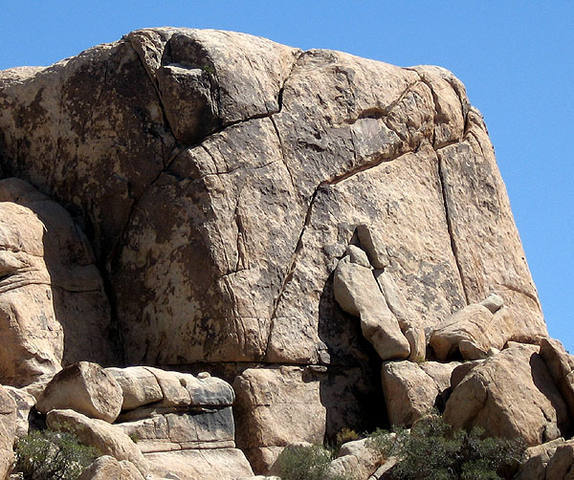 Rock Climbing in Keystone Block, Joshua Tree National Park