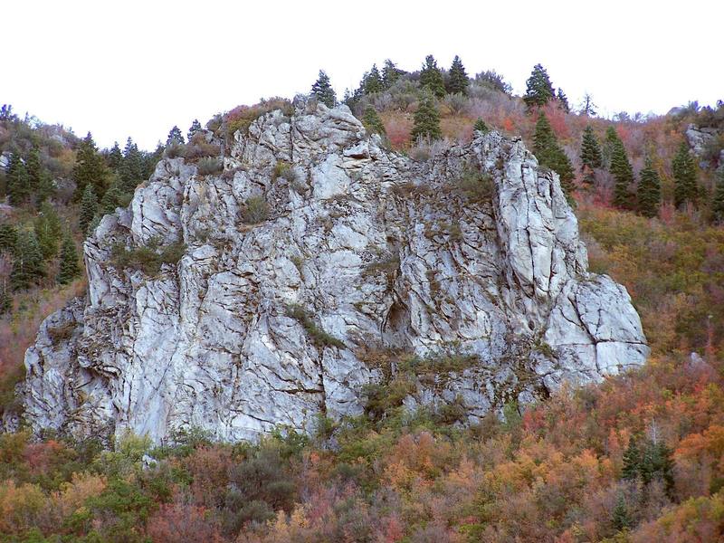 Rock Climbing in Native American Crag, Big Cottonwood Canyon