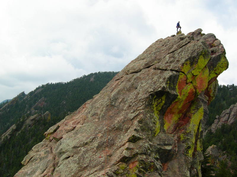 On the false summit... what a poser!