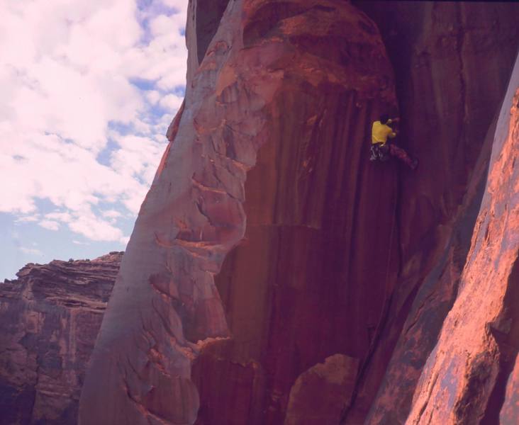 Rock Climb Knee Grinder, Southeast Utah