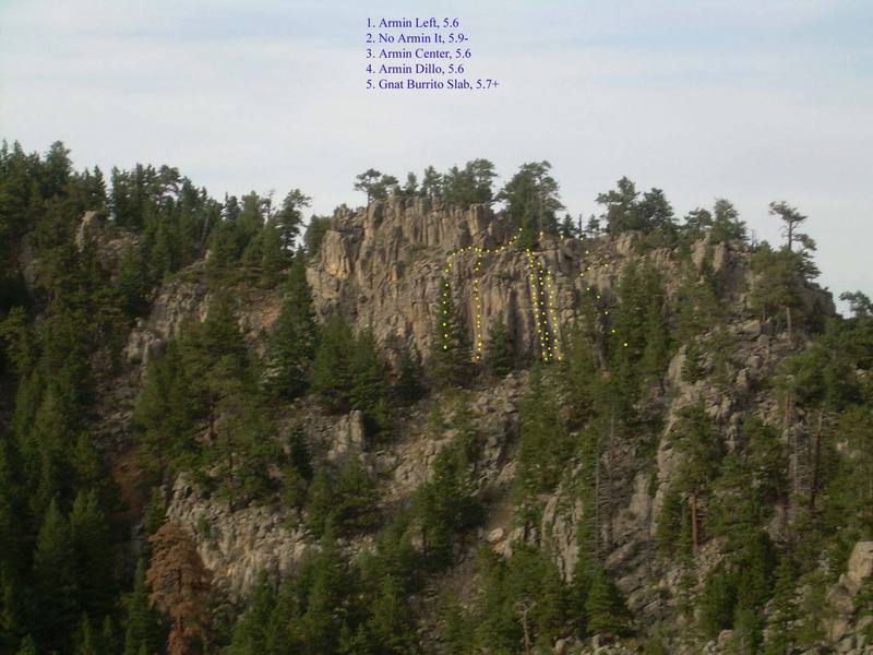 Rock Climbing in Armin's Crag, Boulder Canyon