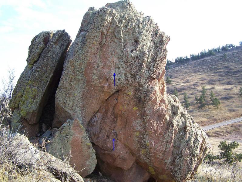 Climbing in Split Boulder, Fort Collins