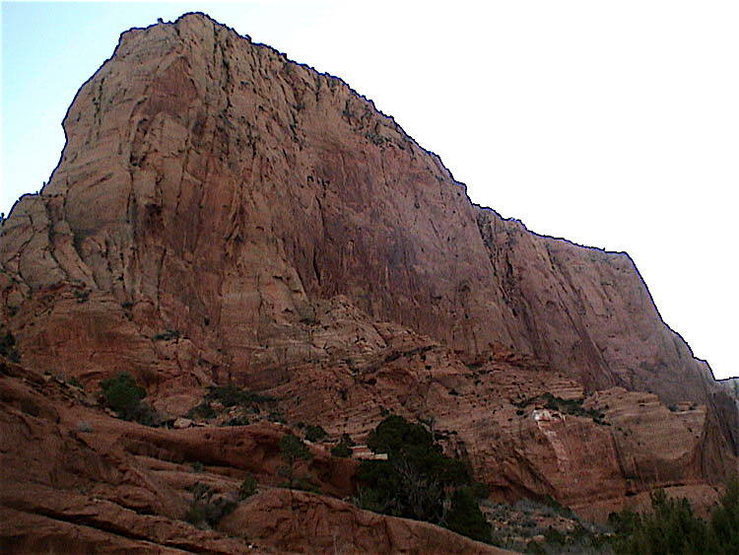 Paria Point. Kolob Canyons, Zion National Park. Sunlight Buttress ...