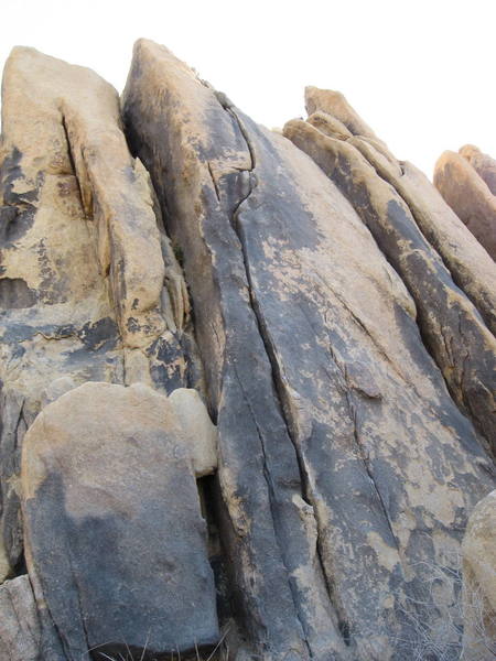 Rock Climb Edge to a Smear, High Desert