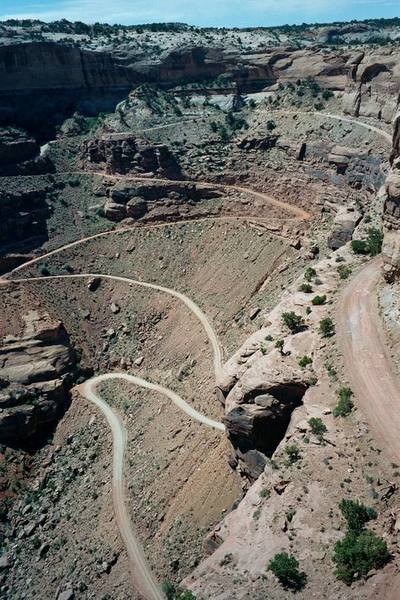 Shafer Trail switchbacks.