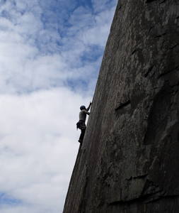 Rock Climbing in Llanberis Pass, United Kingdom