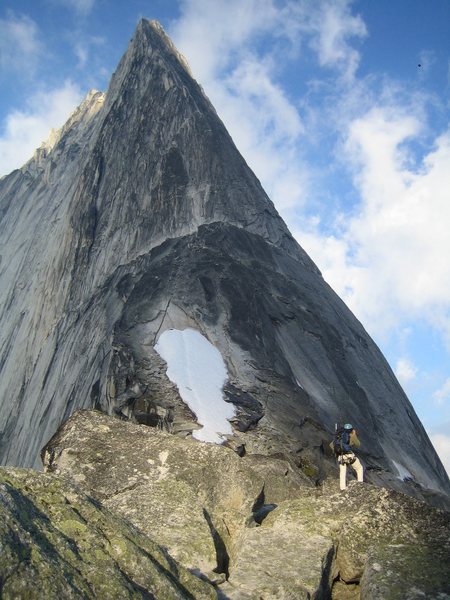 Here's a good view looking up at the NE ridge