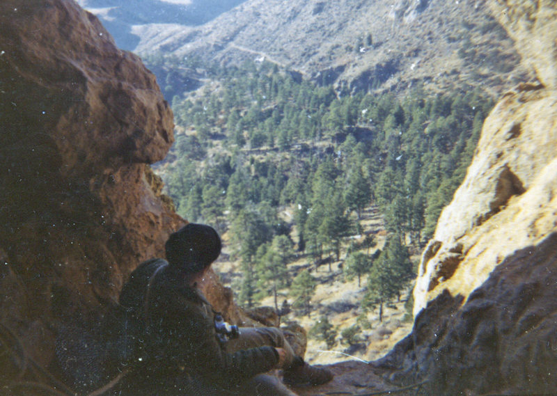 Rock Climb The Cave Route, Sandia Mountains